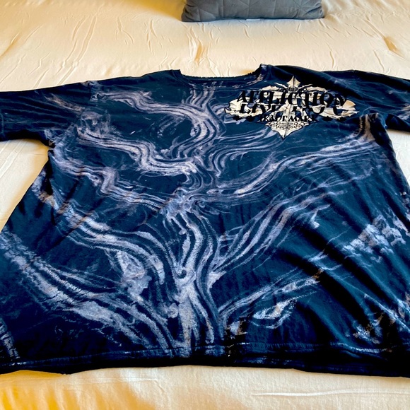 Affliction | Shirts | Rare Vintage Affliction Tshirt Felt Embellished ...